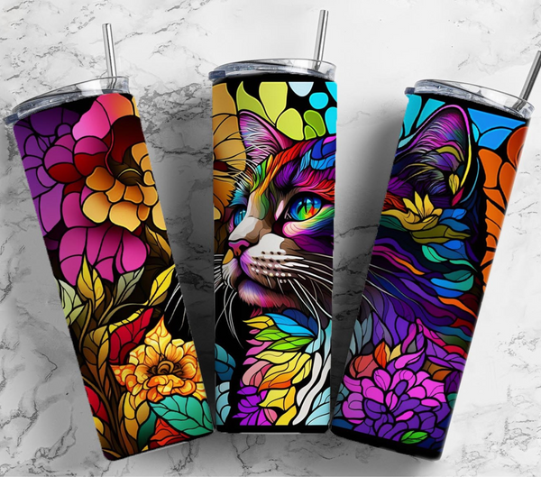 Stained Glass vinyl wrap Collection- 30 Designs – Kraft Craze