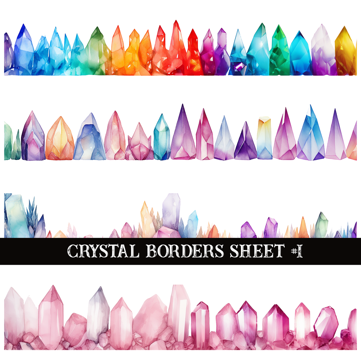 Crystal Border decal Sheets – Kraft Craze