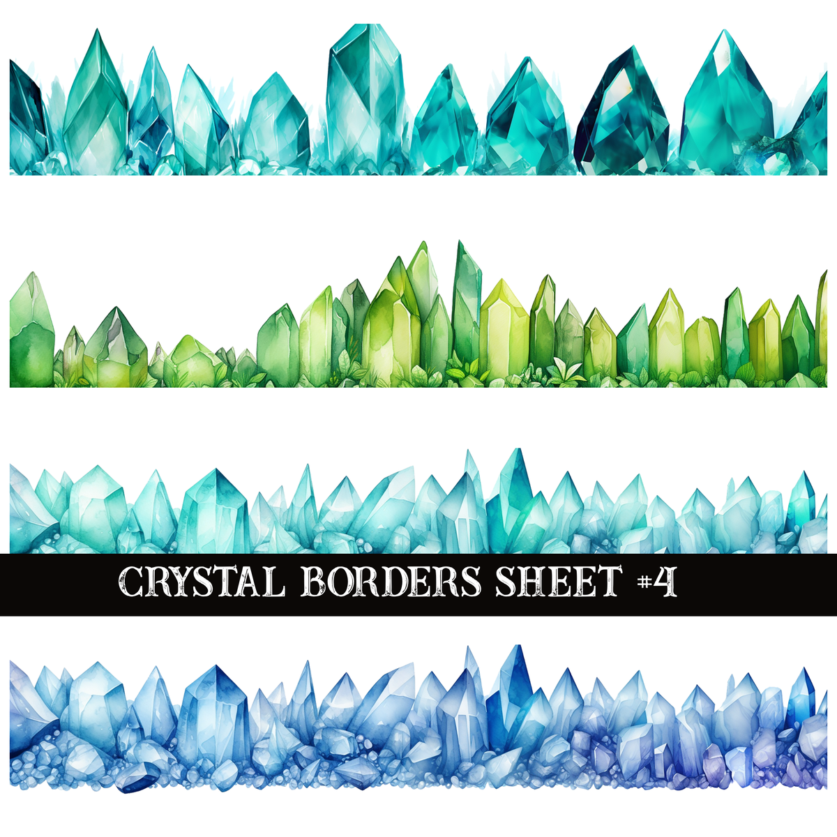 Crystal Border decal Sheets – Kraft Craze