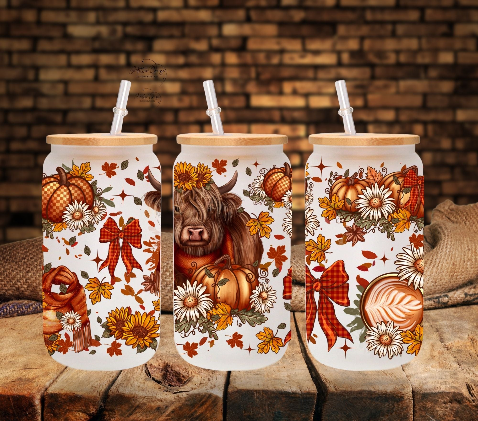 Highland Fall UV DTF 16oz Libbey wrap – Kraft Craze