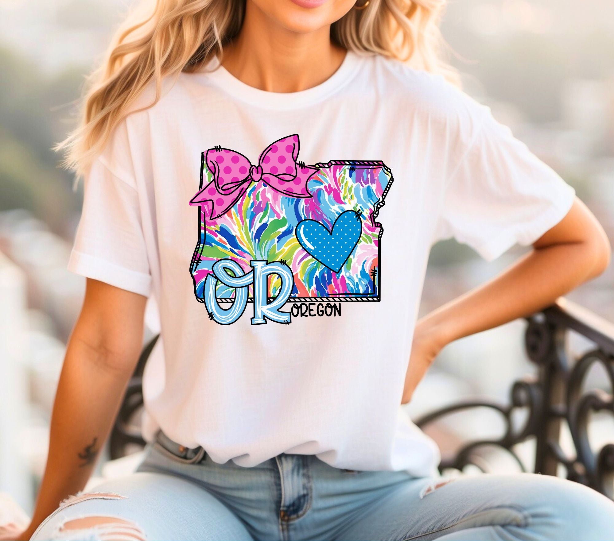 Oregon Doodle Map DTF Transfers – Kraft Craze