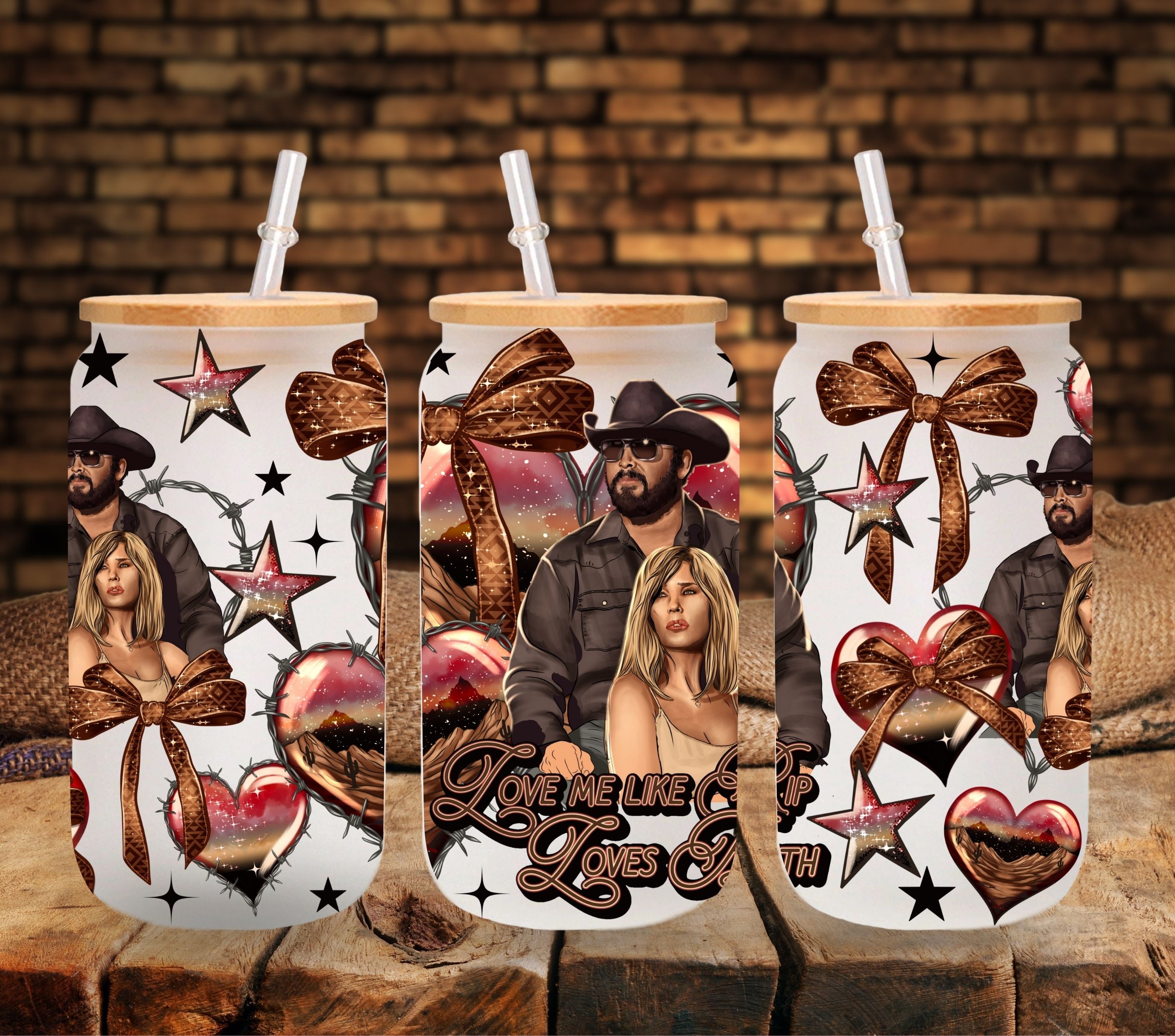Love me like RIP UV DTF Libbey wrap – Kraft Craze