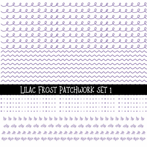 Lilac Frost Doodle Patchwork Set – Kraft Craze