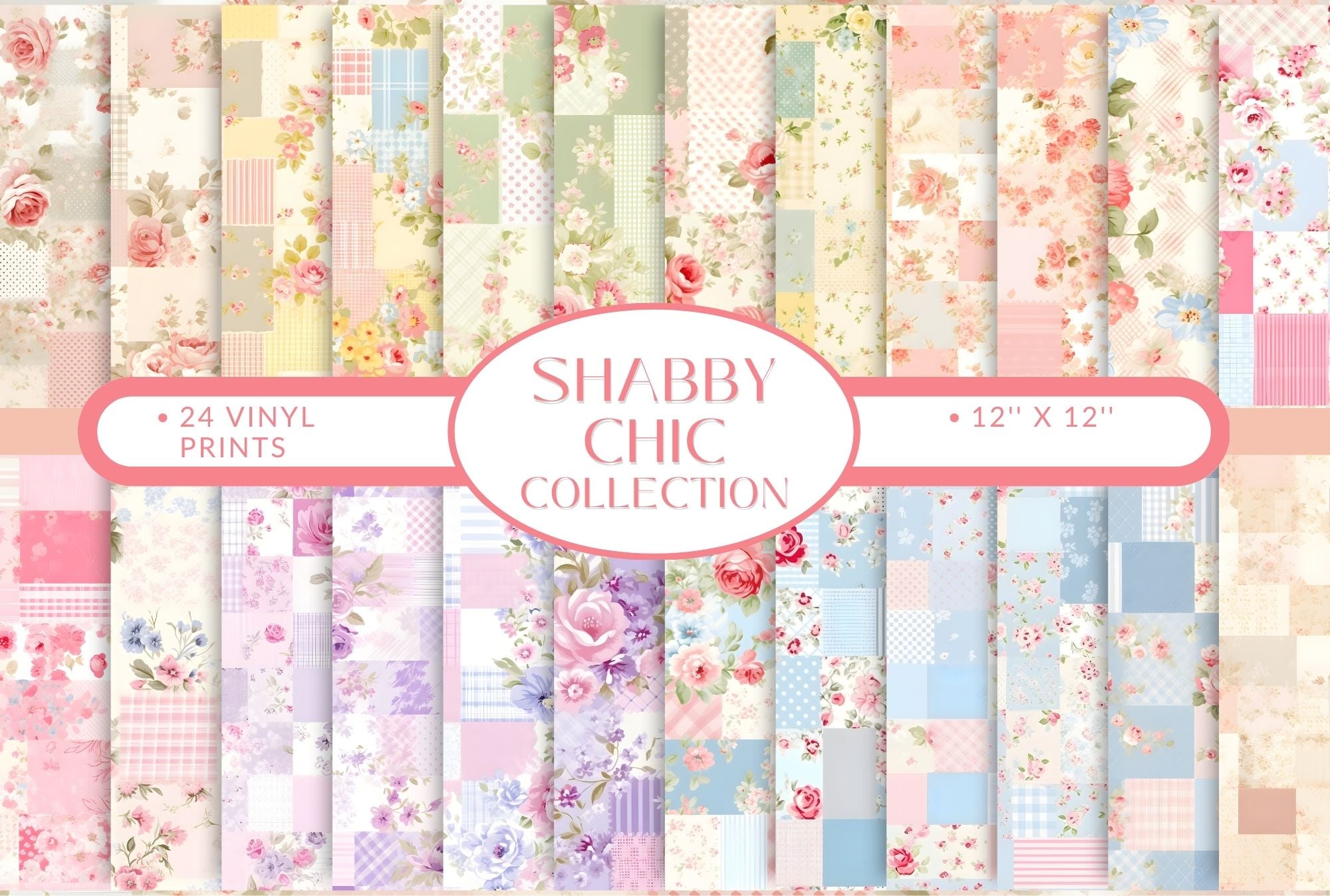 Shabby Chic Vinyl Collection- 24 prints available – Kraft Craze