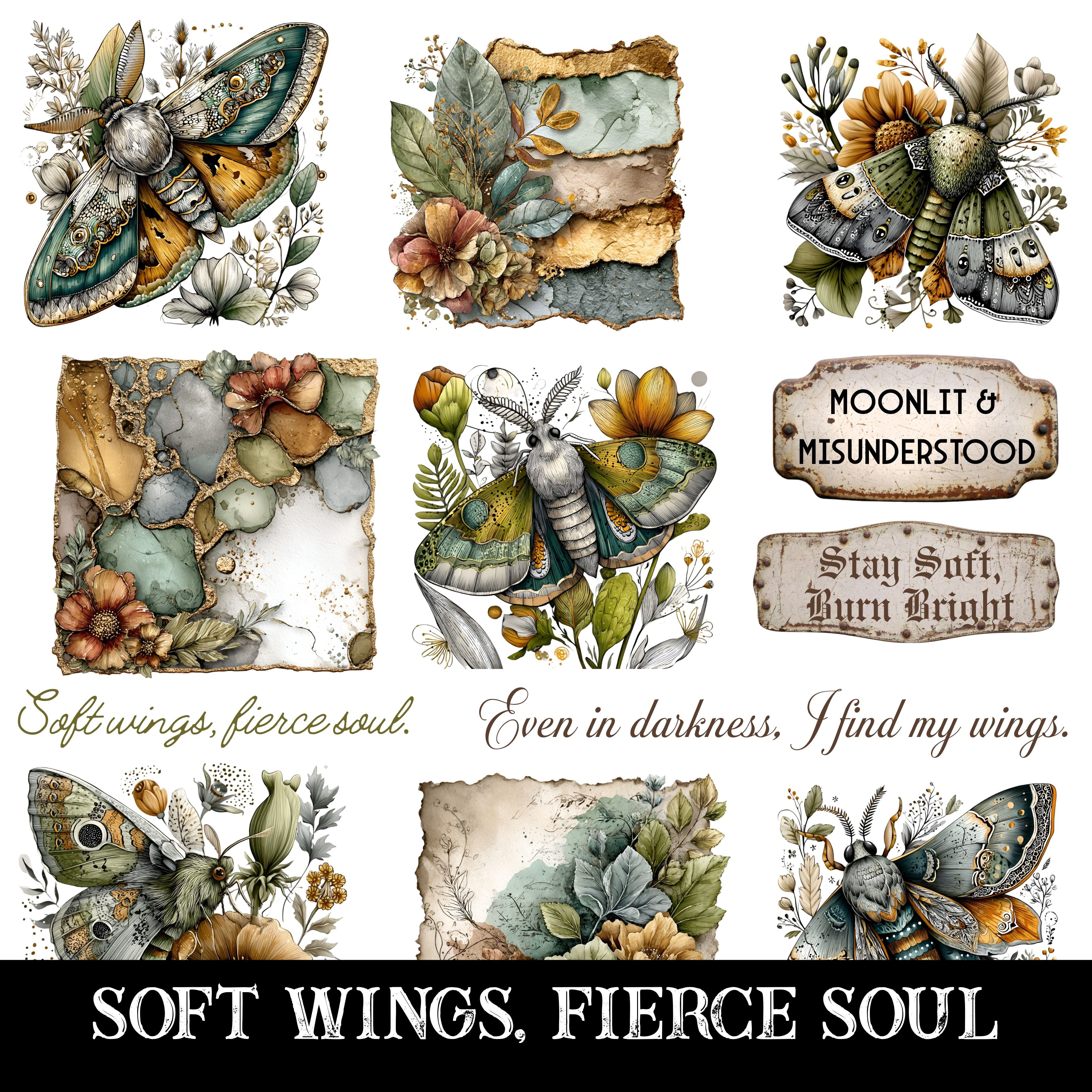 Soft wings, Fierce Soul UV DTF Decal Sheets – Kraft Craze