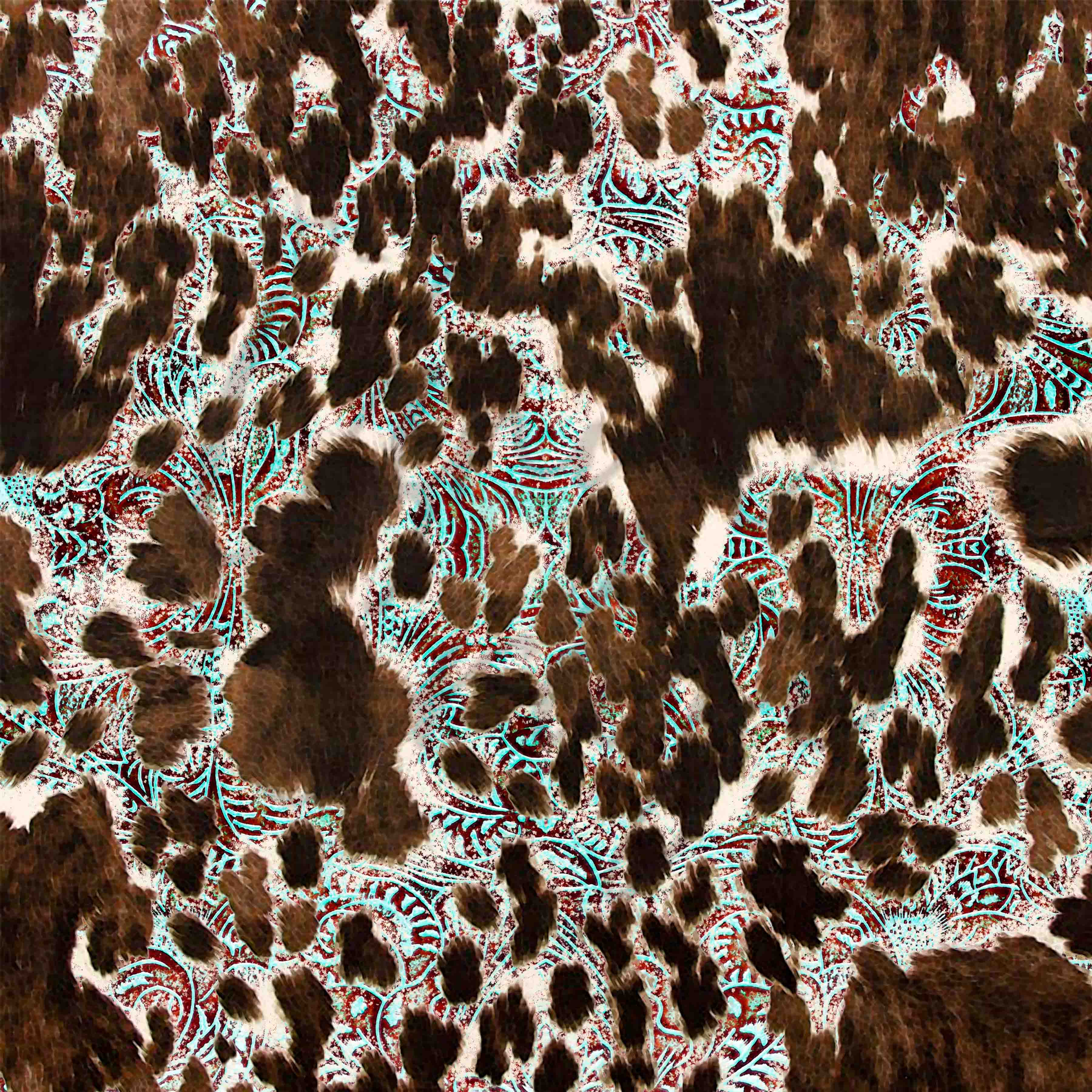 Turquoise Cowhide - Adhesive Vinyl – Kraft Craze