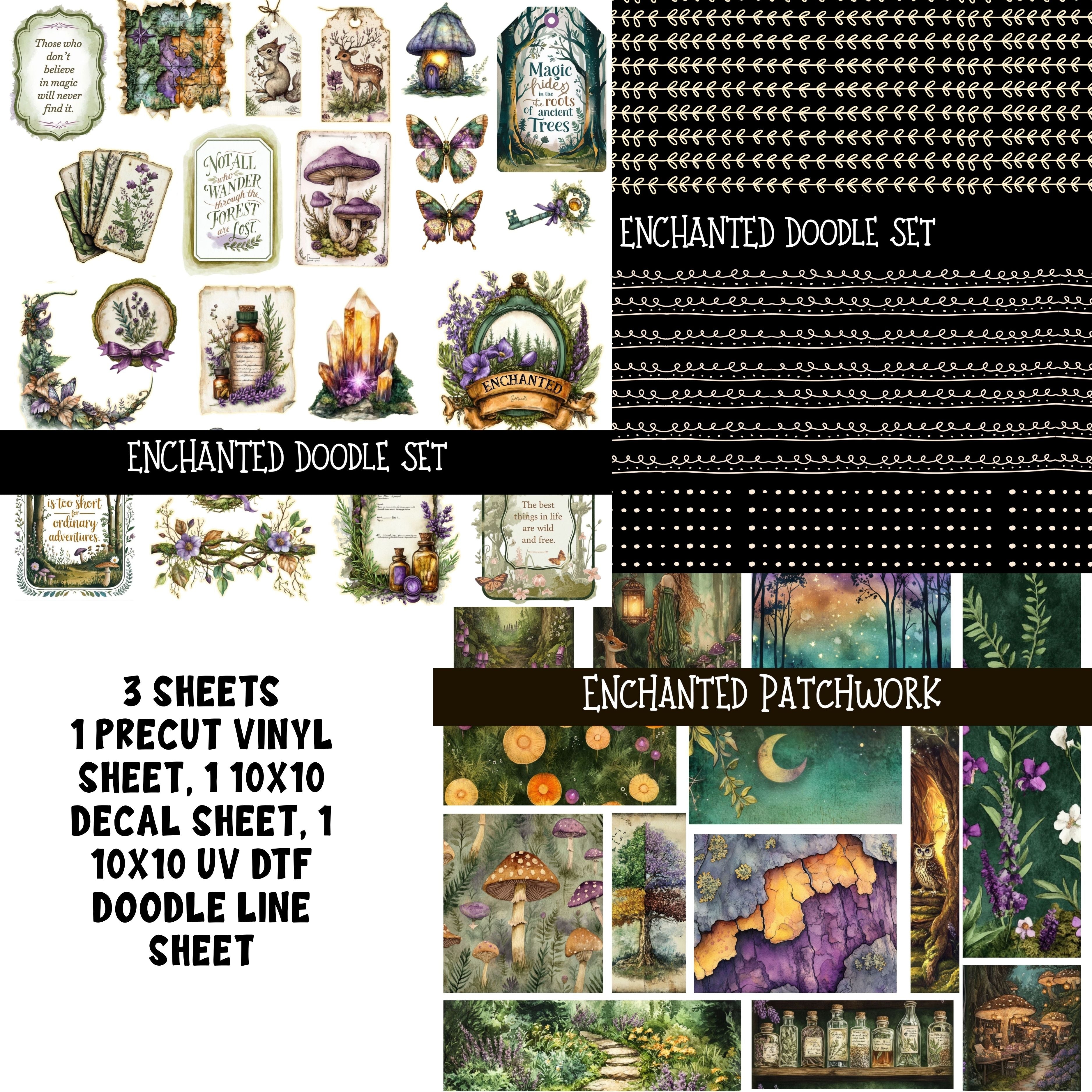 Enchanted Doodle Patchwork Set – Kraft Craze