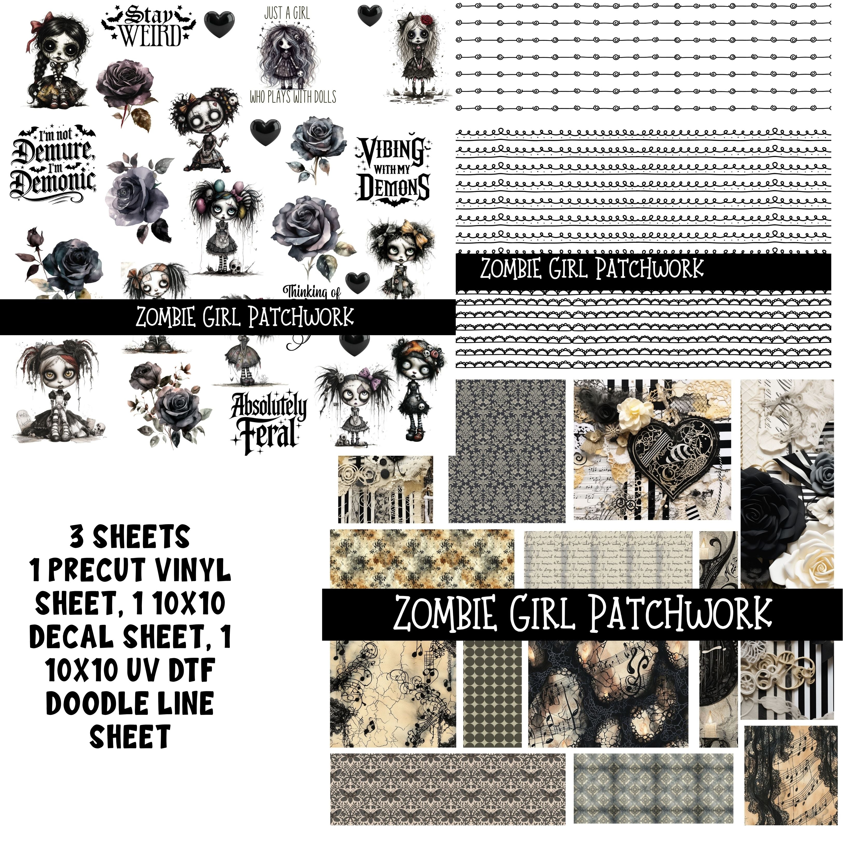 Zombie Girl Patchwork Set – Kraft Craze